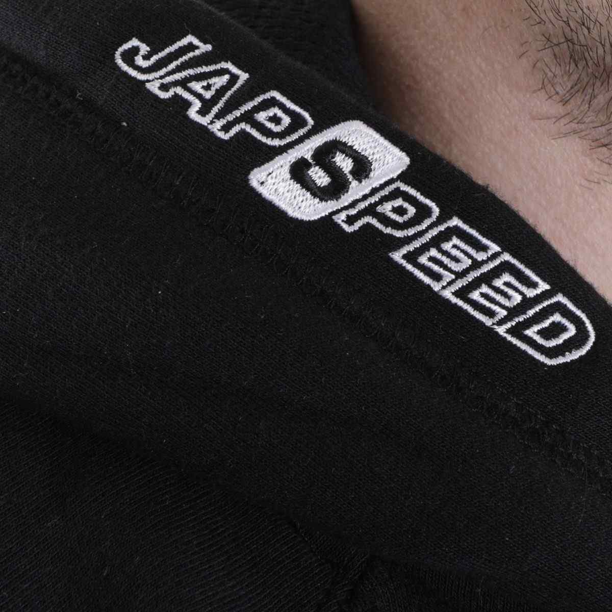 Japspeed Stickers - Black on Chrome